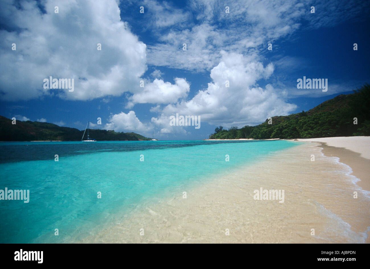 Scenic View of Shoreline and Lagoon Stock Photo - Alamy