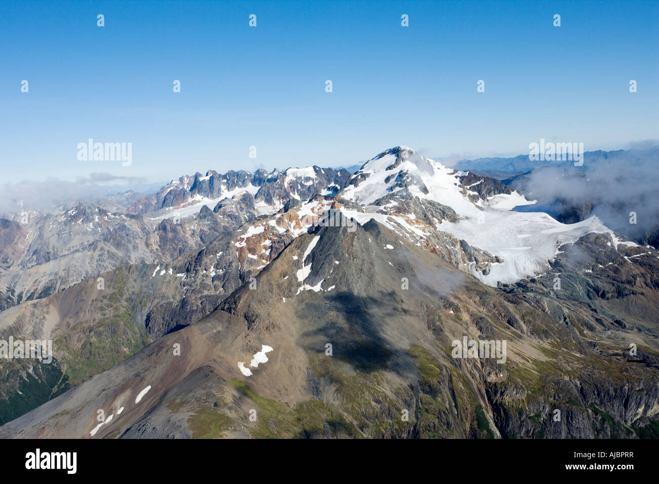 Aerial View of the Snow Capped Andes Mountains Stock Photo - Alamy