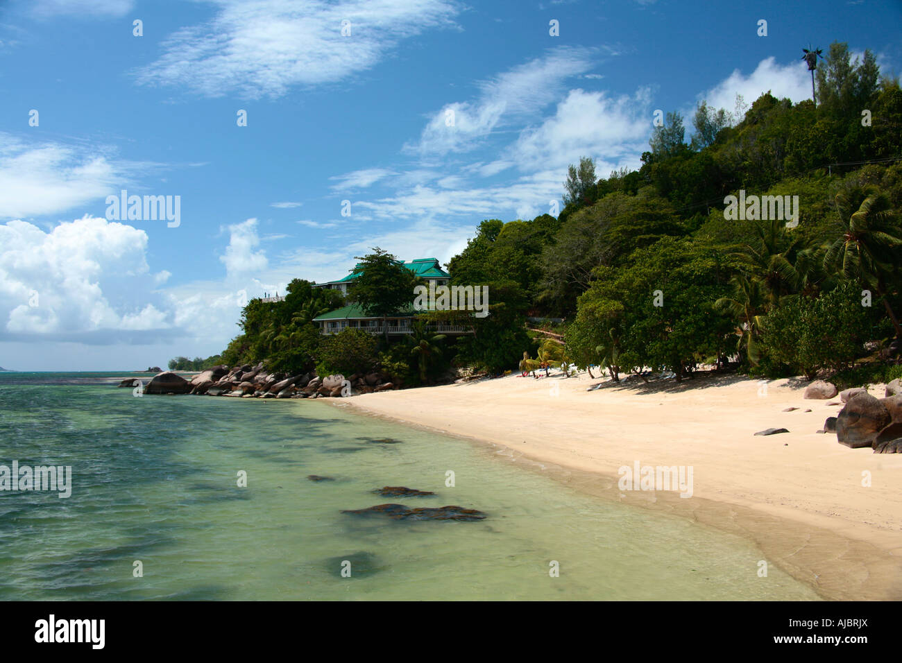 Pristine Beach Island Stock Photo - Alamy