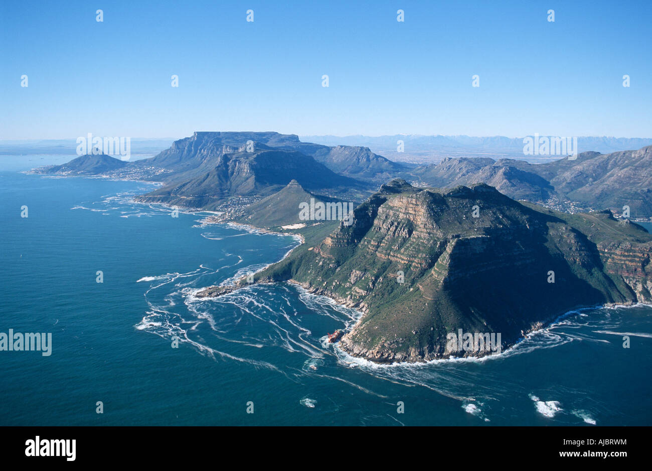 Aerial View Towards Table Mountain Stock Photo - Alamy