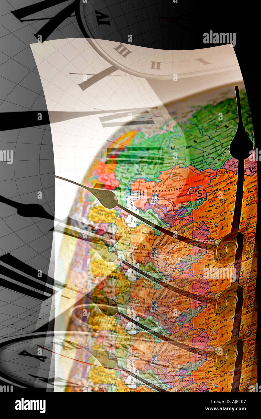 Concepts and Symbols of Global Time Stock Photo - Alamy