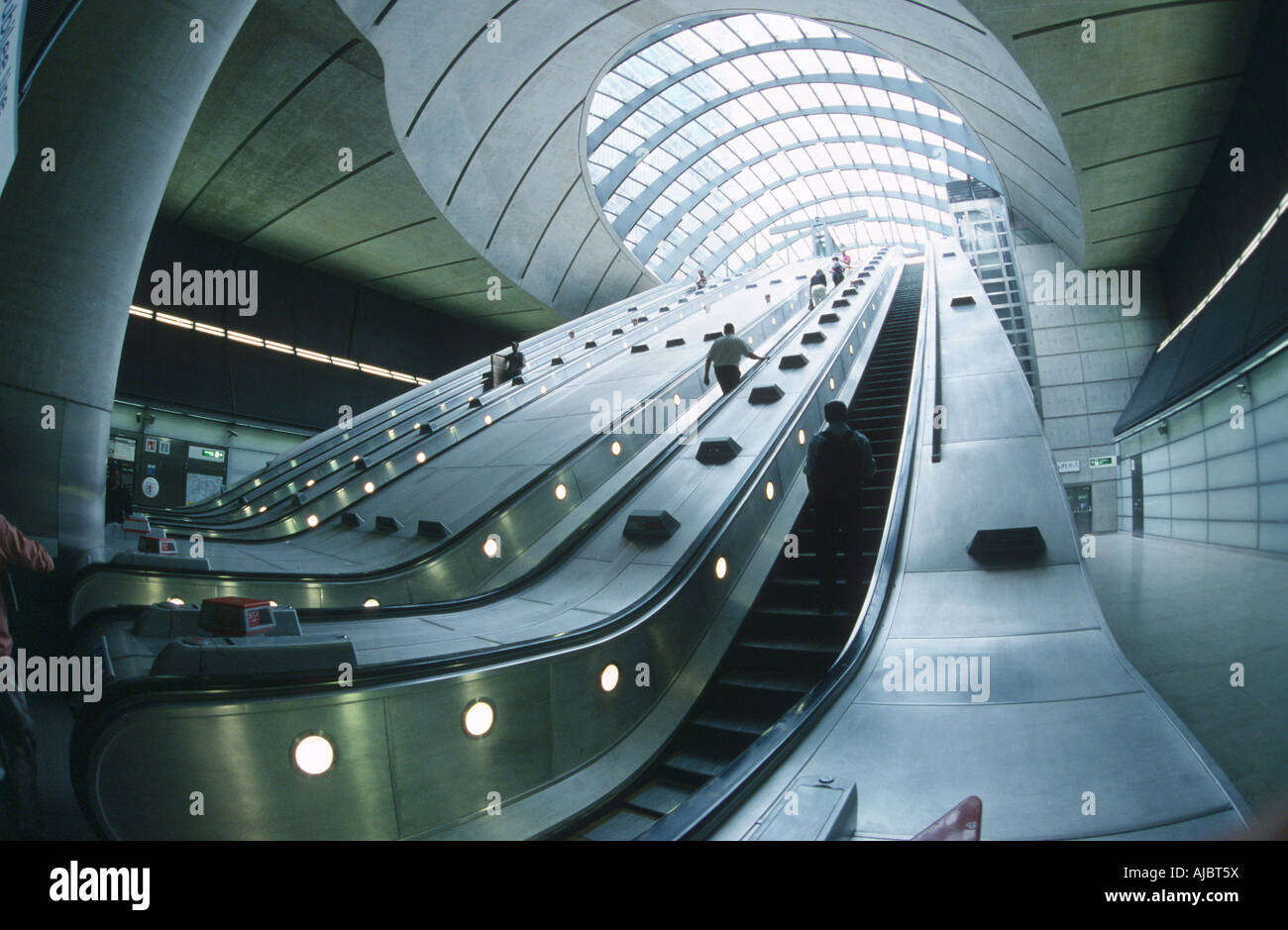 Large Contemporary Escalators Stock Photo - Alamy