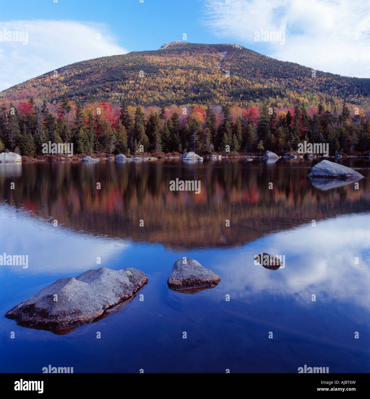 View Over Mount Katahdin and Sandy Stream Pond Stock Photo - Alamy