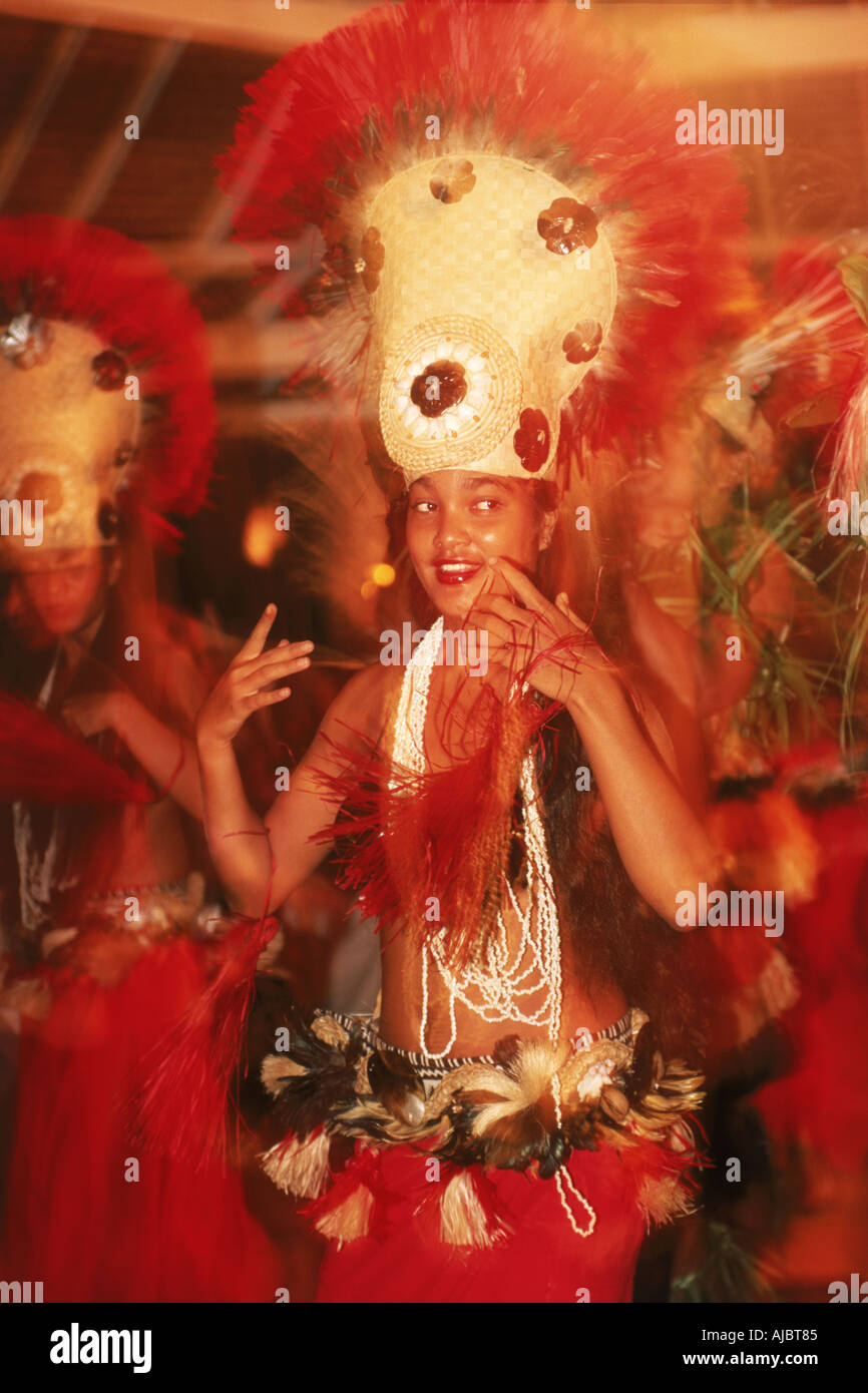 Traditional dances and costumes of Tahiti French Polynesia Stock Photo ...