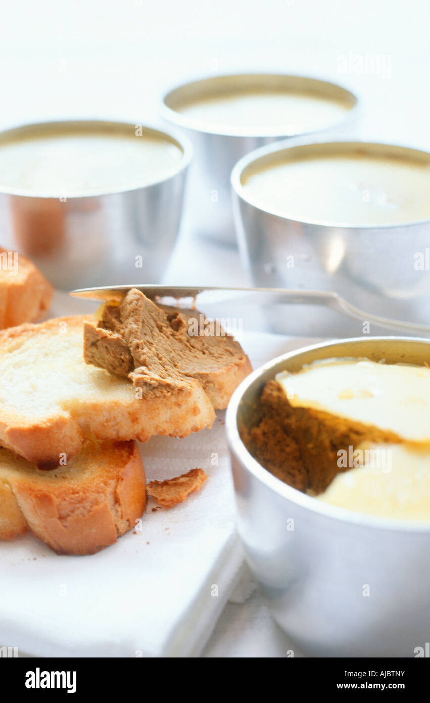 Bread and Ostrich Liver Pate - Close-up Stock Photo - Alamy