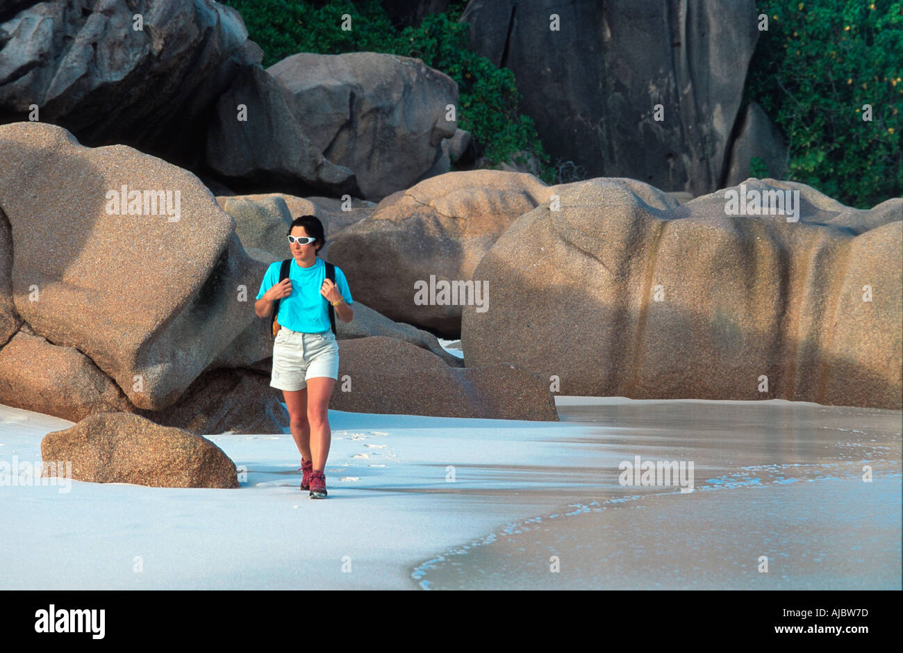 Seychelles woman rocks hi-res stock photography and images - Alamy