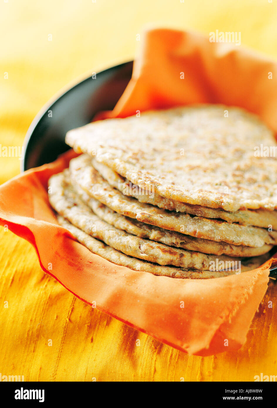 Flat Bread with Soya Granules Stock Photo - Alamy
