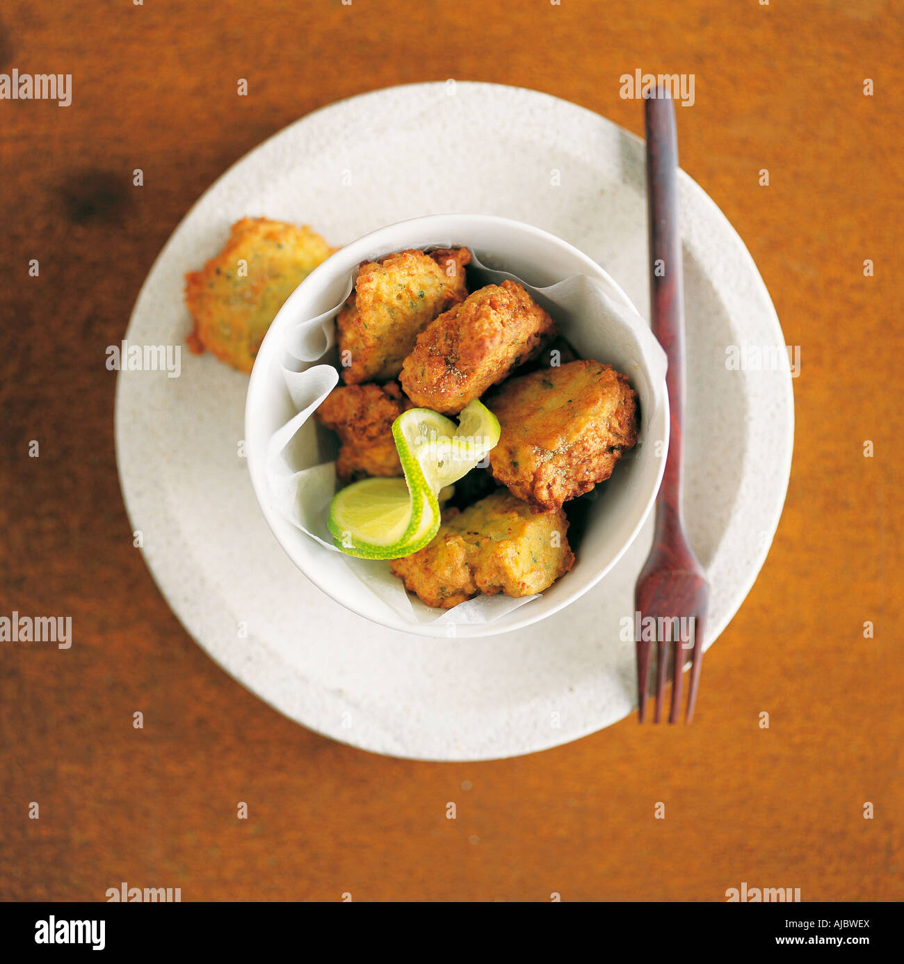 Falafel with Lemon Garnish Stock Photo - Alamy