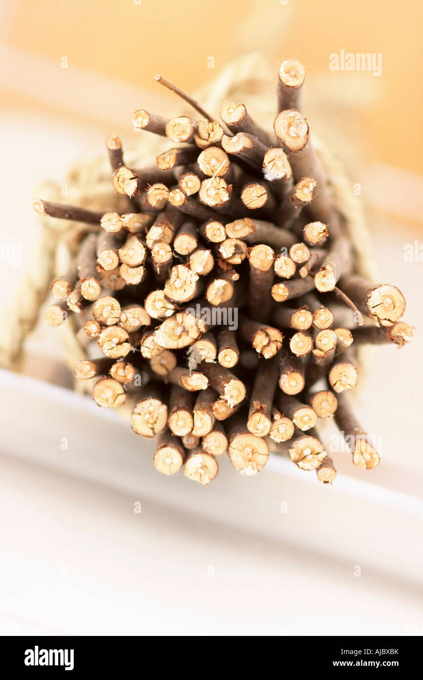 Stack of Wooden Sticks Stock Photo - Alamy