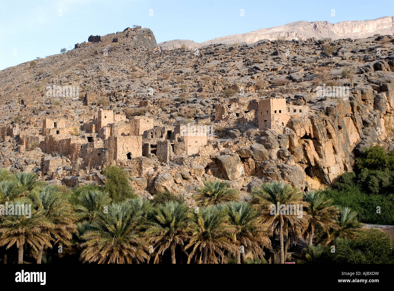 Stone Buildings in a Desert Landscape Stock Photo - Alamy