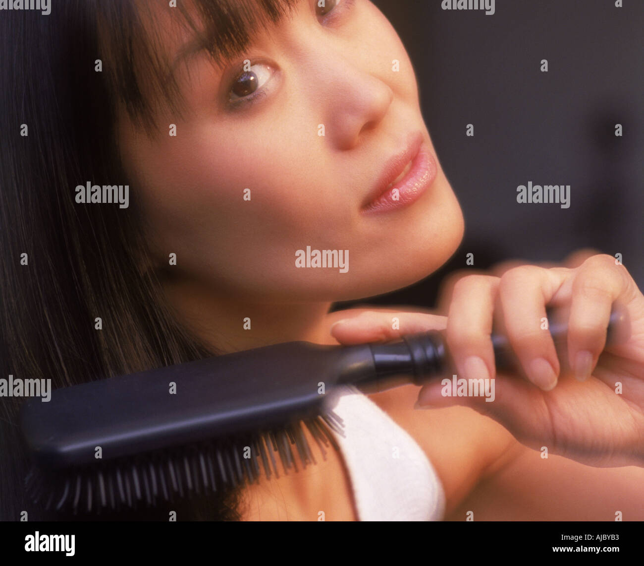 Gorgeous woman long hair hi-res stock photography and images - Alamy