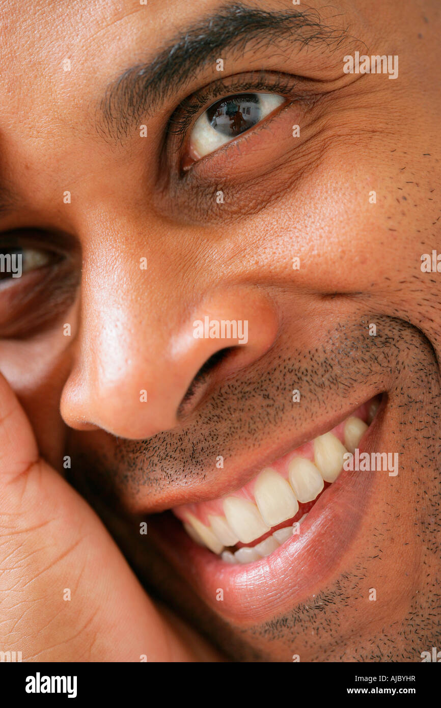 Portrait of an African Man Smiling Stock Photo - Alamy