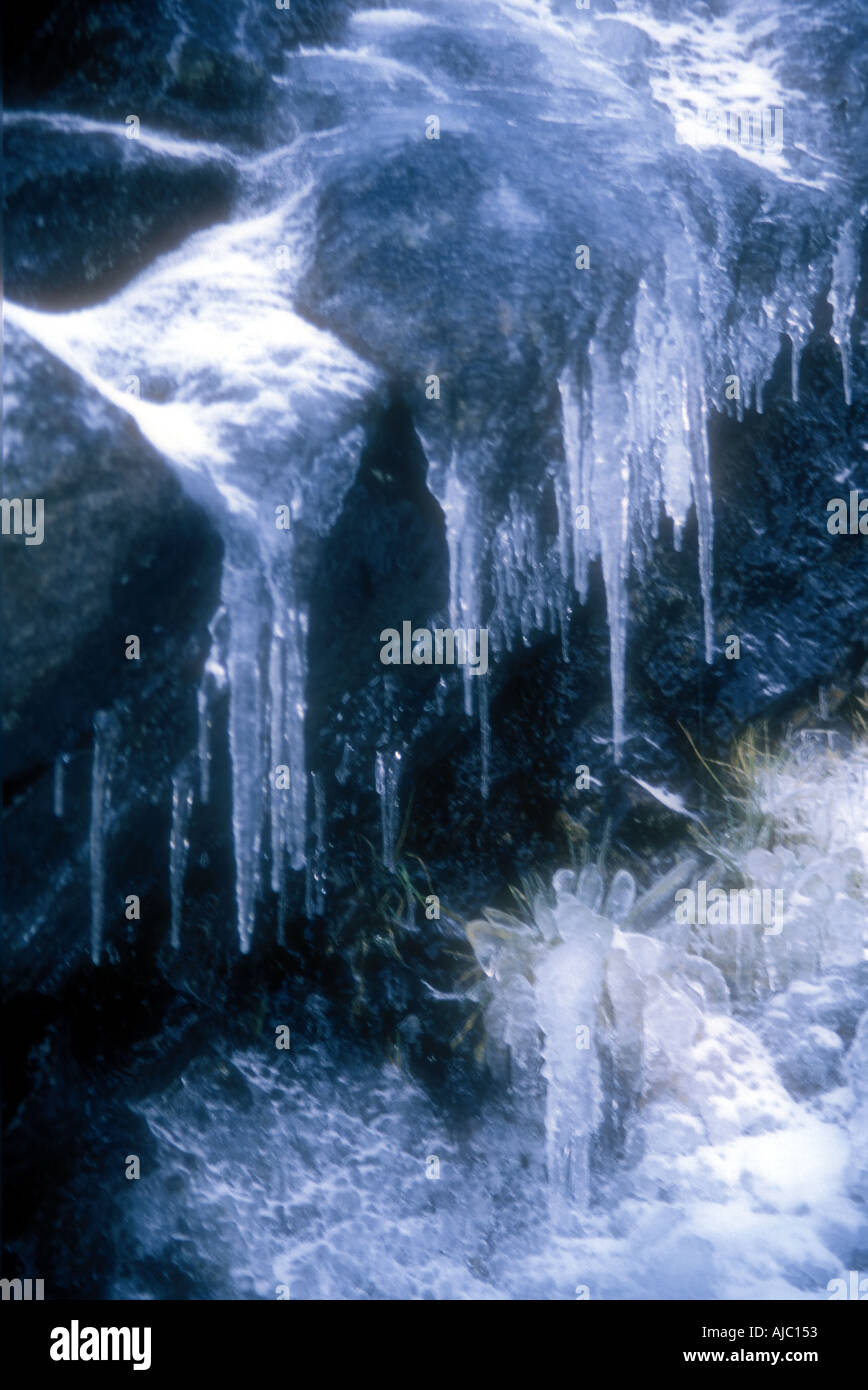 Beautiful icicles on rocks hi-res stock photography and images - Alamy