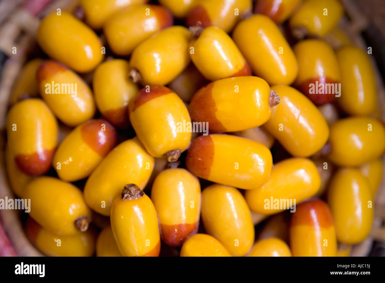 Close Up of Colourful Yellow Dates Stock Photo - Alamy