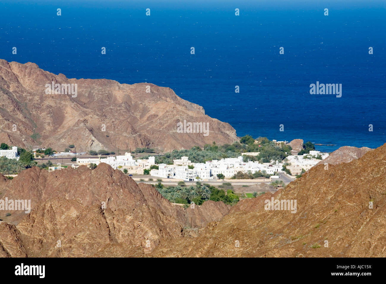 Mountains of Oman - High Angle View Stock Photo - Alamy