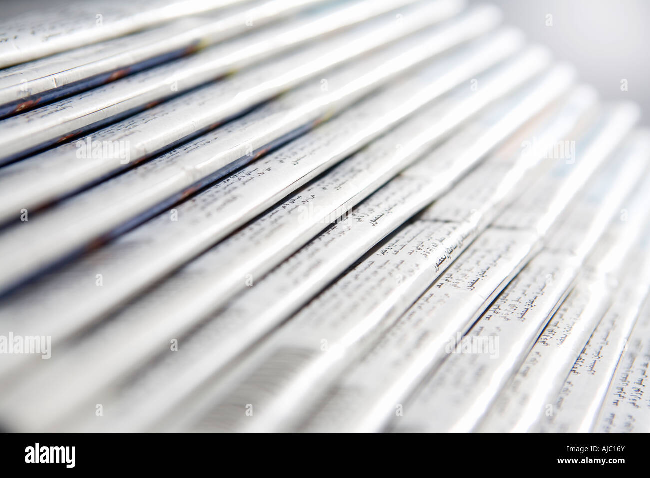 Pile of Arabic Newspapers Stock Photo - Alamy