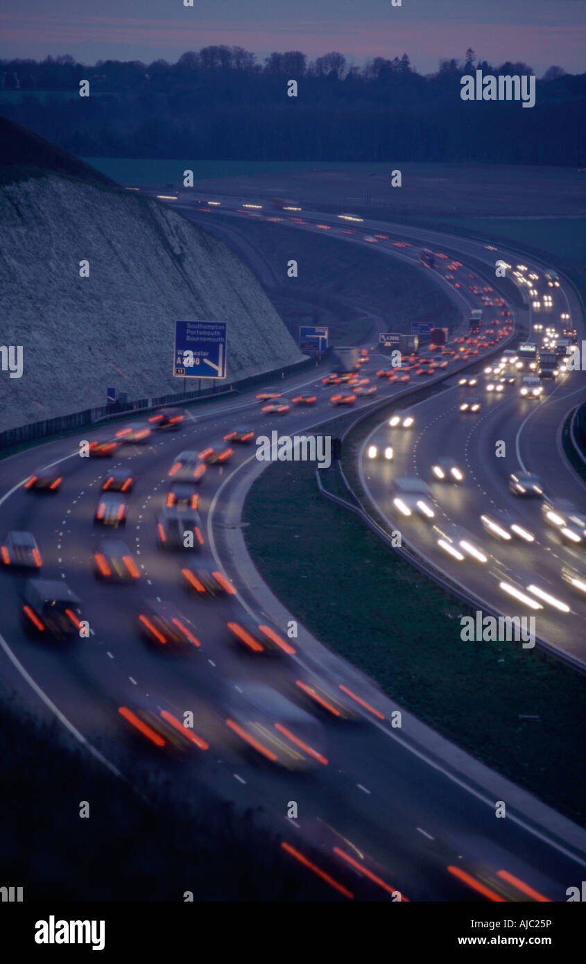 Two lane dual carriageway hi-res stock photography and images - Alamy