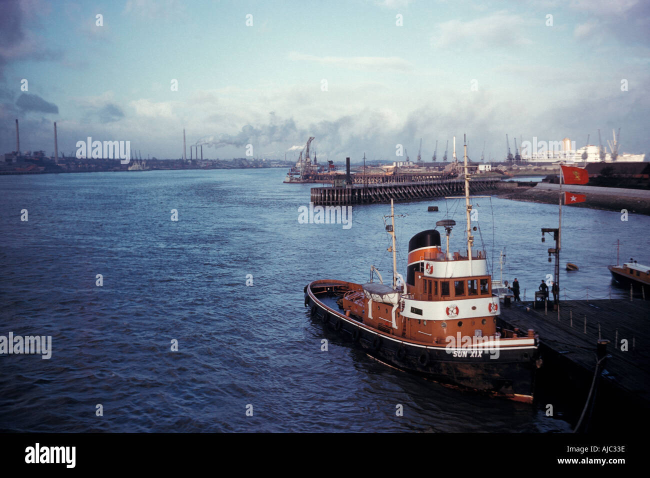 Port in Europe 1950 Stock Photo - Alamy