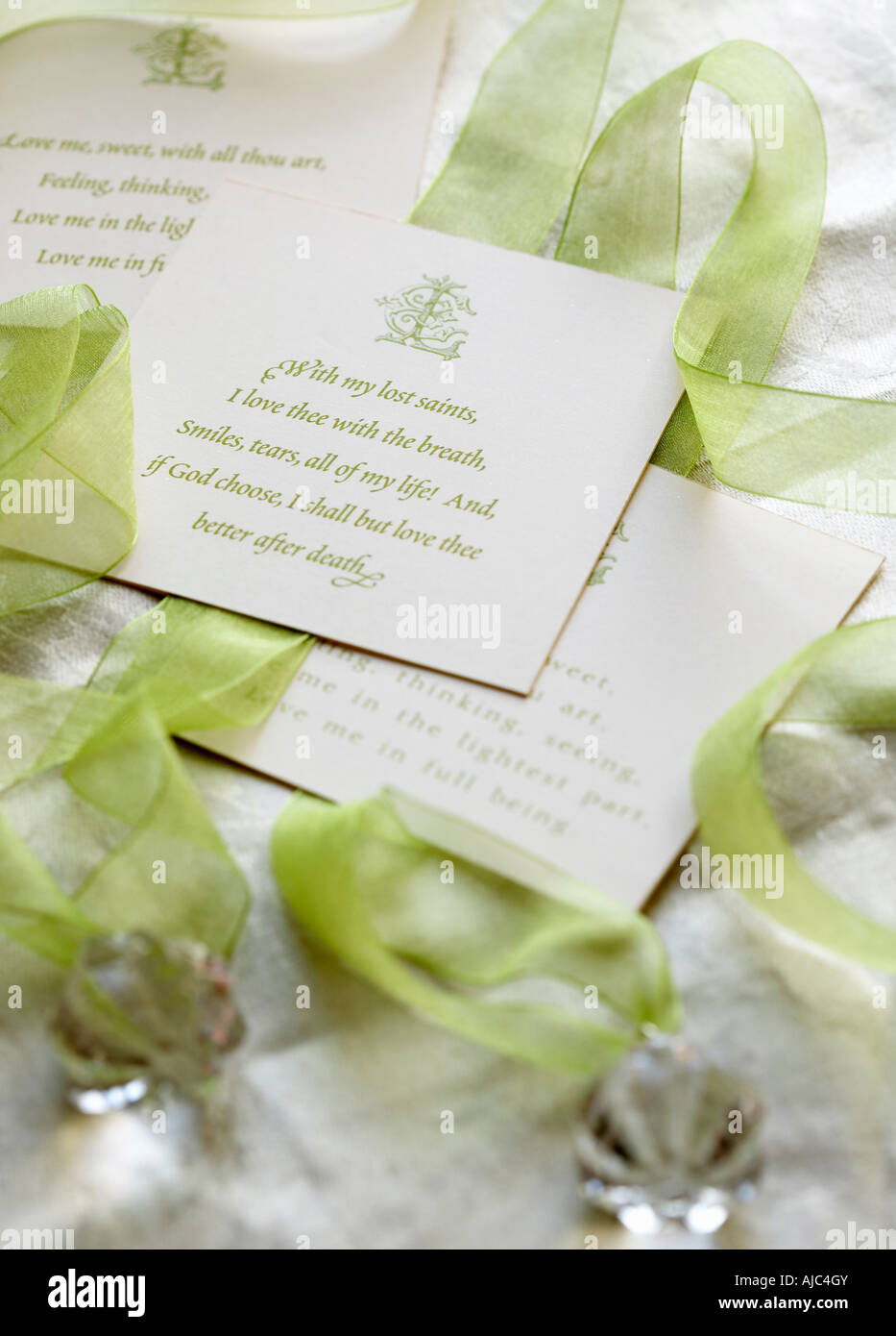 Decorated Poem Cards Stock Photo - Alamy