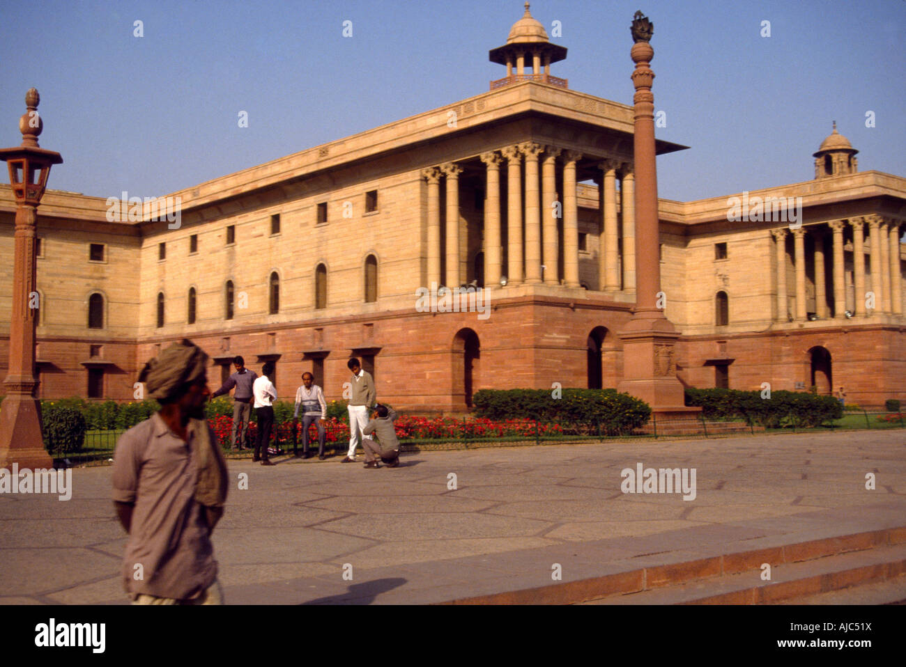 New Delhi India Rajpath Government Buildings Stock Photo - Alamy
