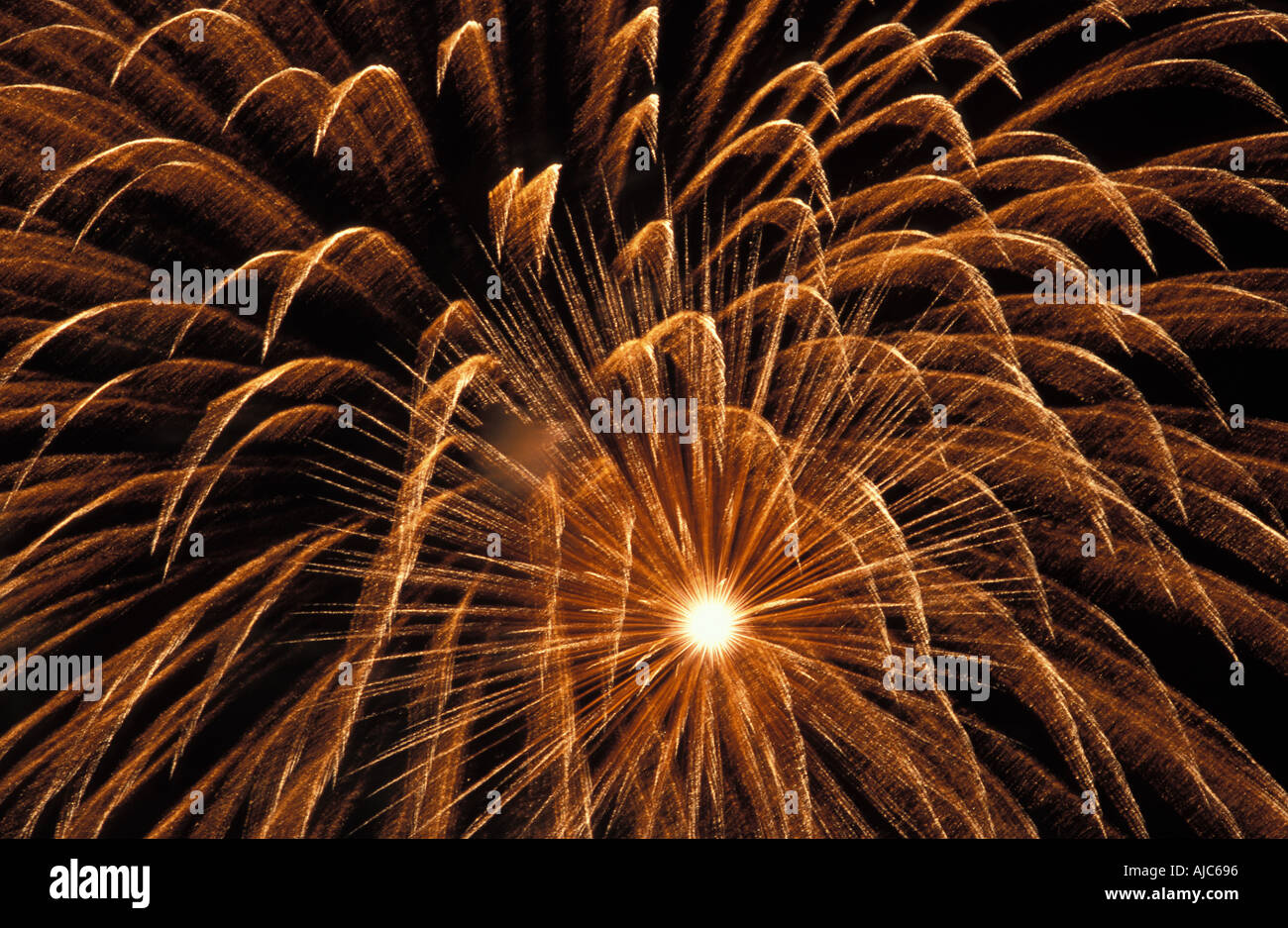 Fireworks display Osaka Japan Stock Photo - Alamy