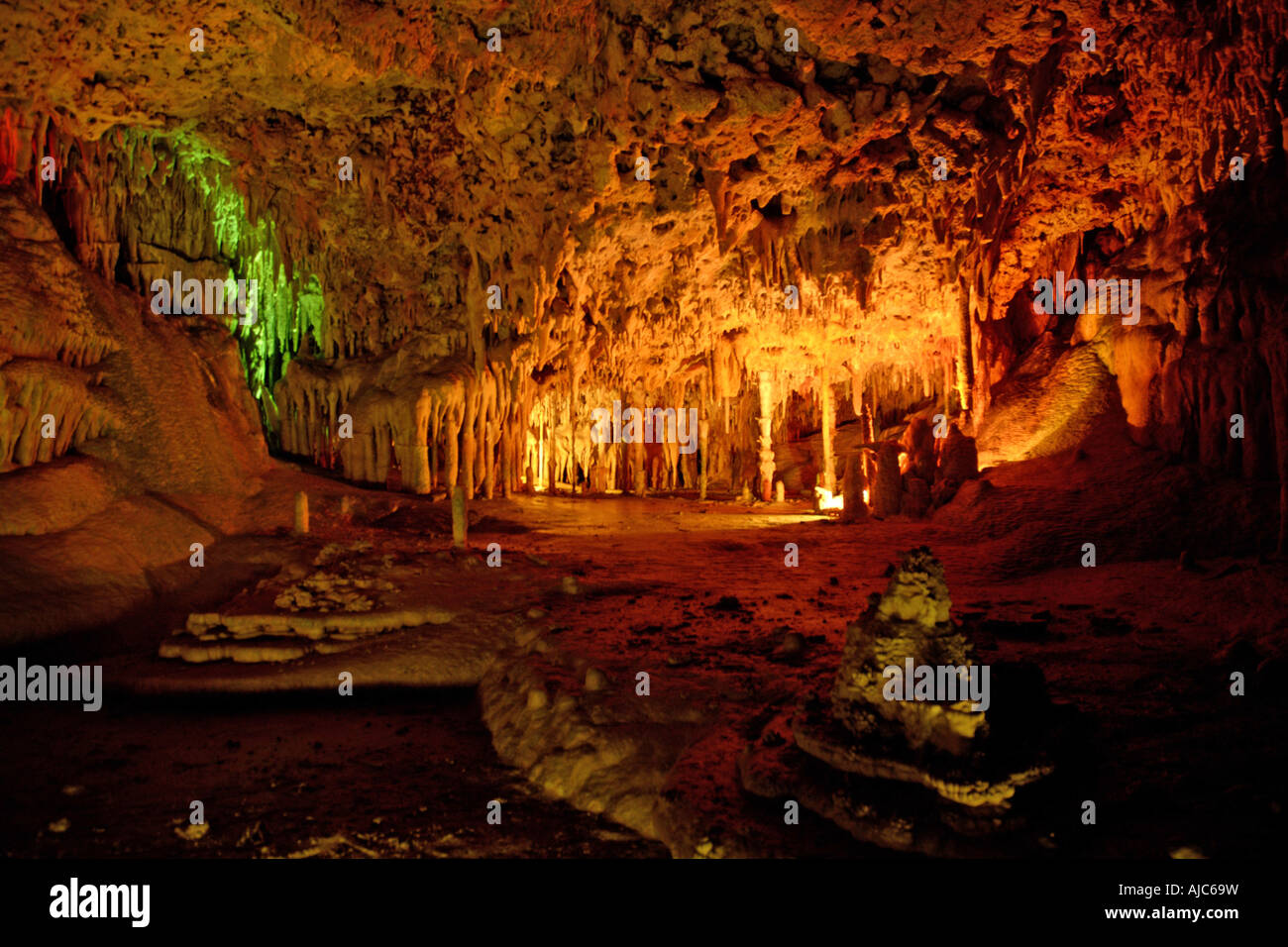 stalactite cave, Cueva del Hams, Spain, Balearen, Majorca Stock Photo ...