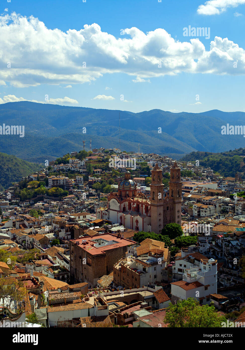 Panoramic view of Taxco Stock Photo - Alamy