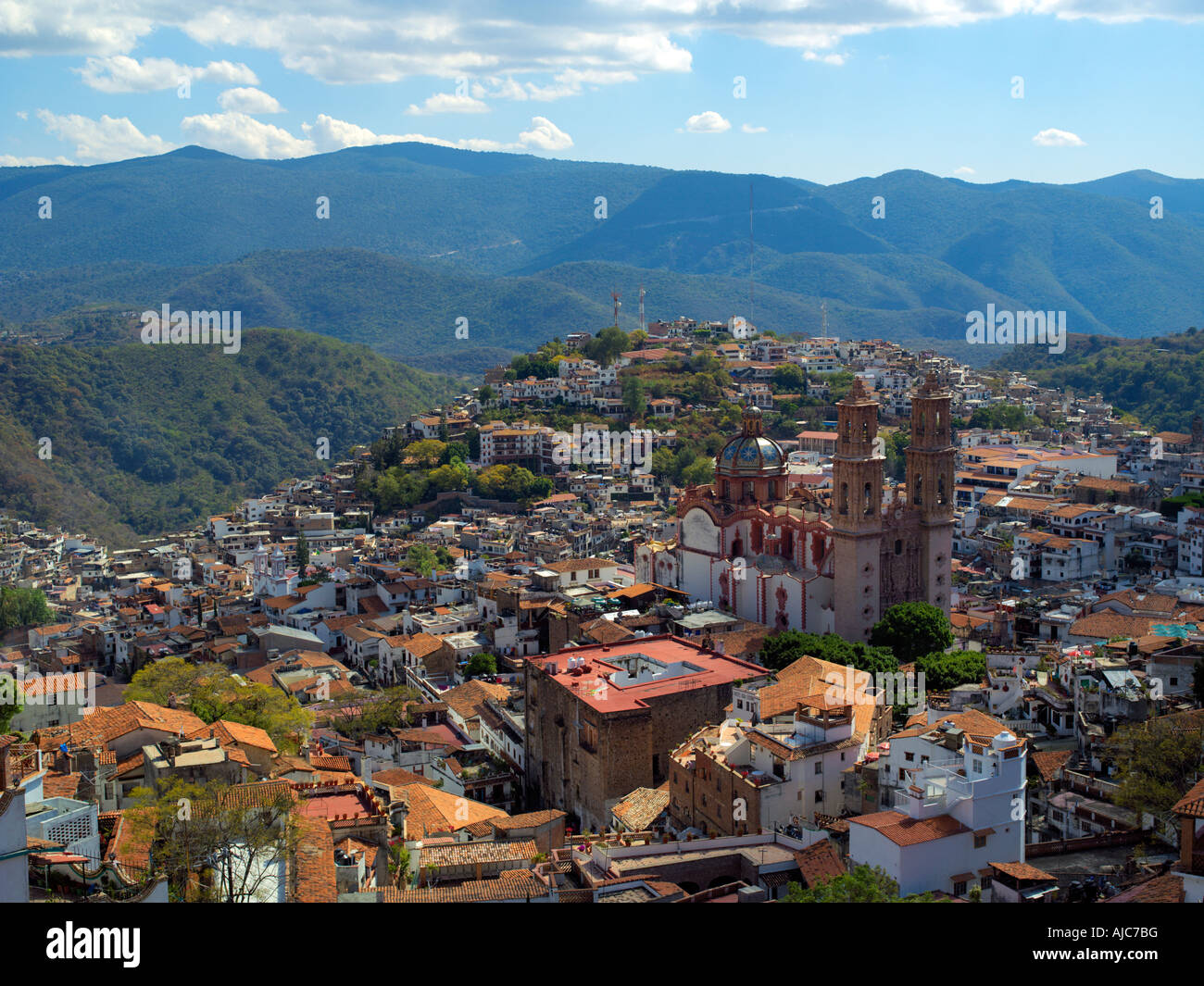 Panoramic view of Taxco Stock Photo - Alamy