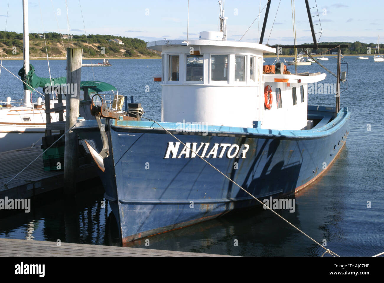 Cape Cod Wellfleet Harbour September 2007 Stock Photo - Alamy