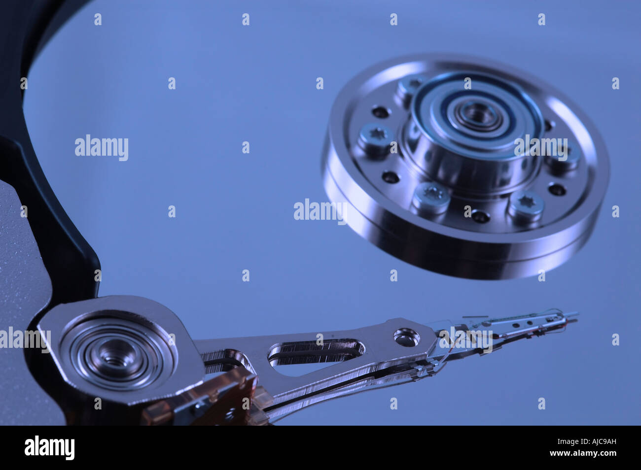 Blue Computer Hard Disk Stock Photo - Alamy
