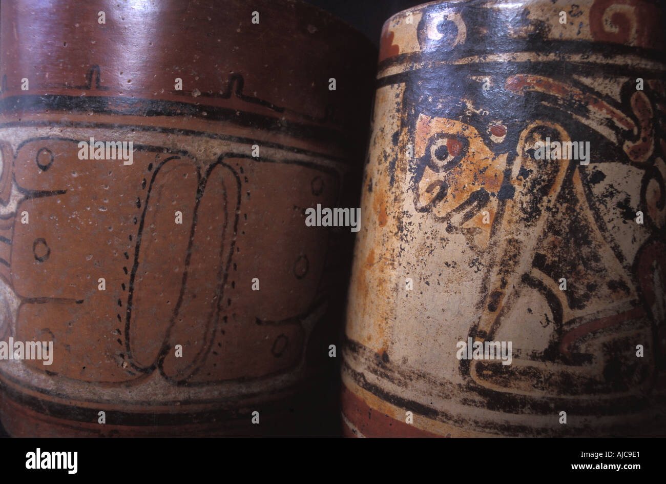 Ancient Maya ceramics Maya figure with a mecapal tumpline around the ...