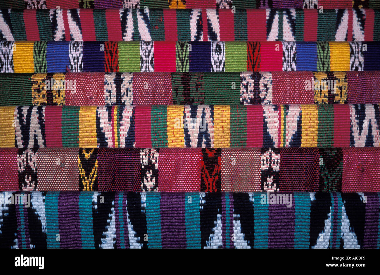 A selection of Maya textiles Ikat shawls from Cuyotenango Mazetenango ...