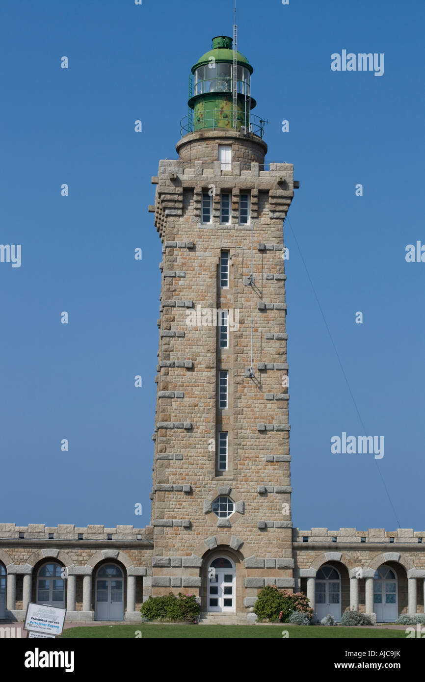 Cap Frehel lighthouse tower phare Northern Brittany France Stock Photo ...