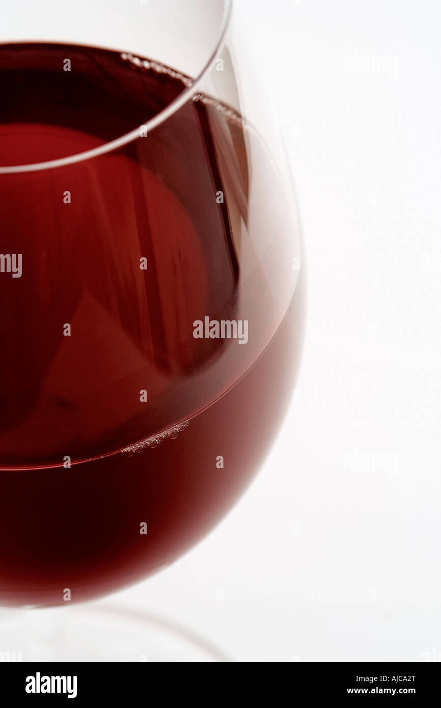 detail of glass containing red wine an alcoholic beverage commonly ...