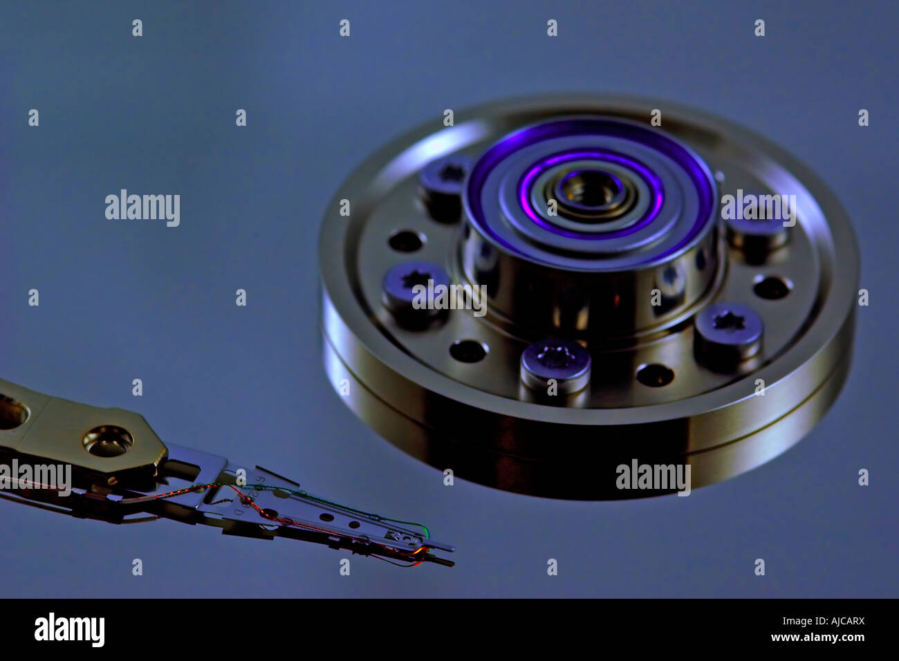 Blue Computer Hard Disk Stock Photo - Alamy