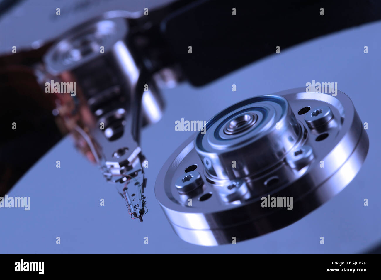 Blue Computer Hard Disk Stock Photo - Alamy