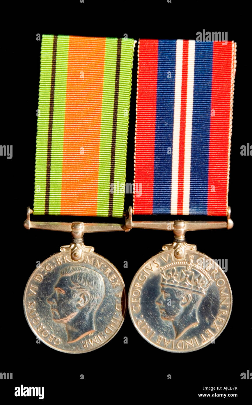 Second world war service medals Stock Photo - Alamy