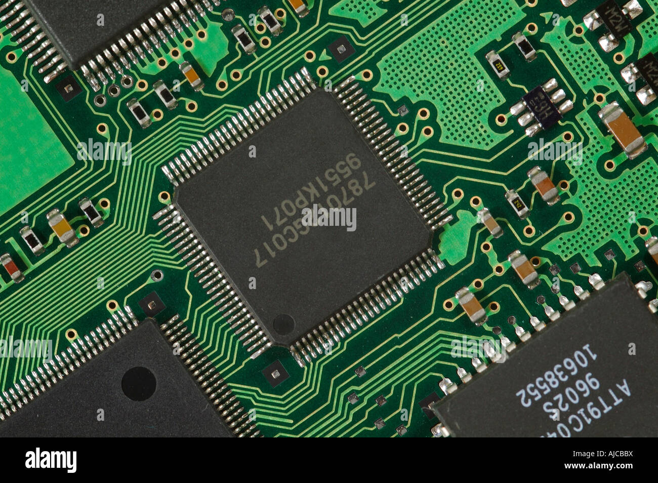 Close up of Computer Circuit Board Stock Photo - Alamy