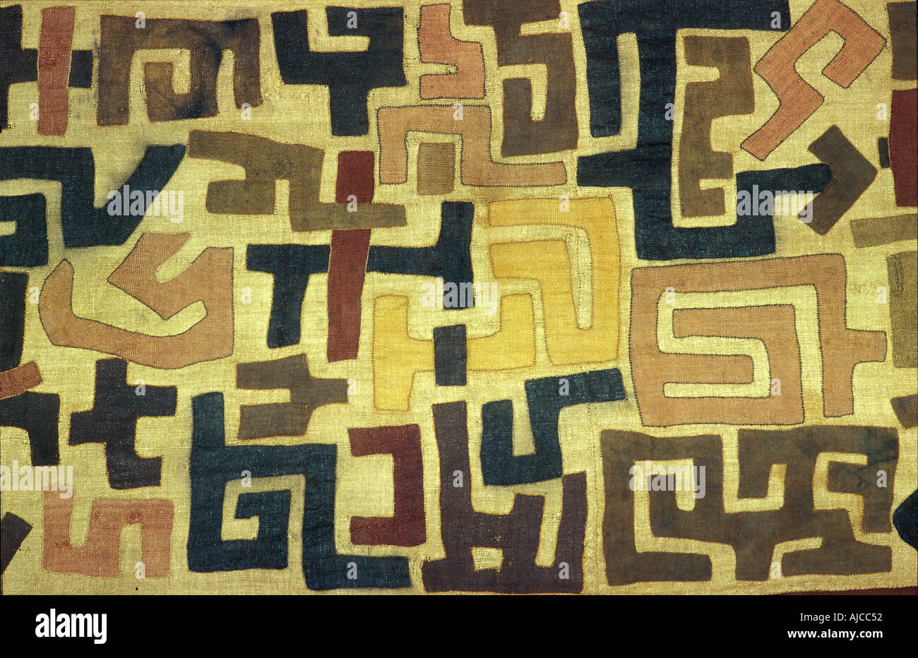 Woven raffia textile from The Democratic Republic of Congo DRC formerly ...
