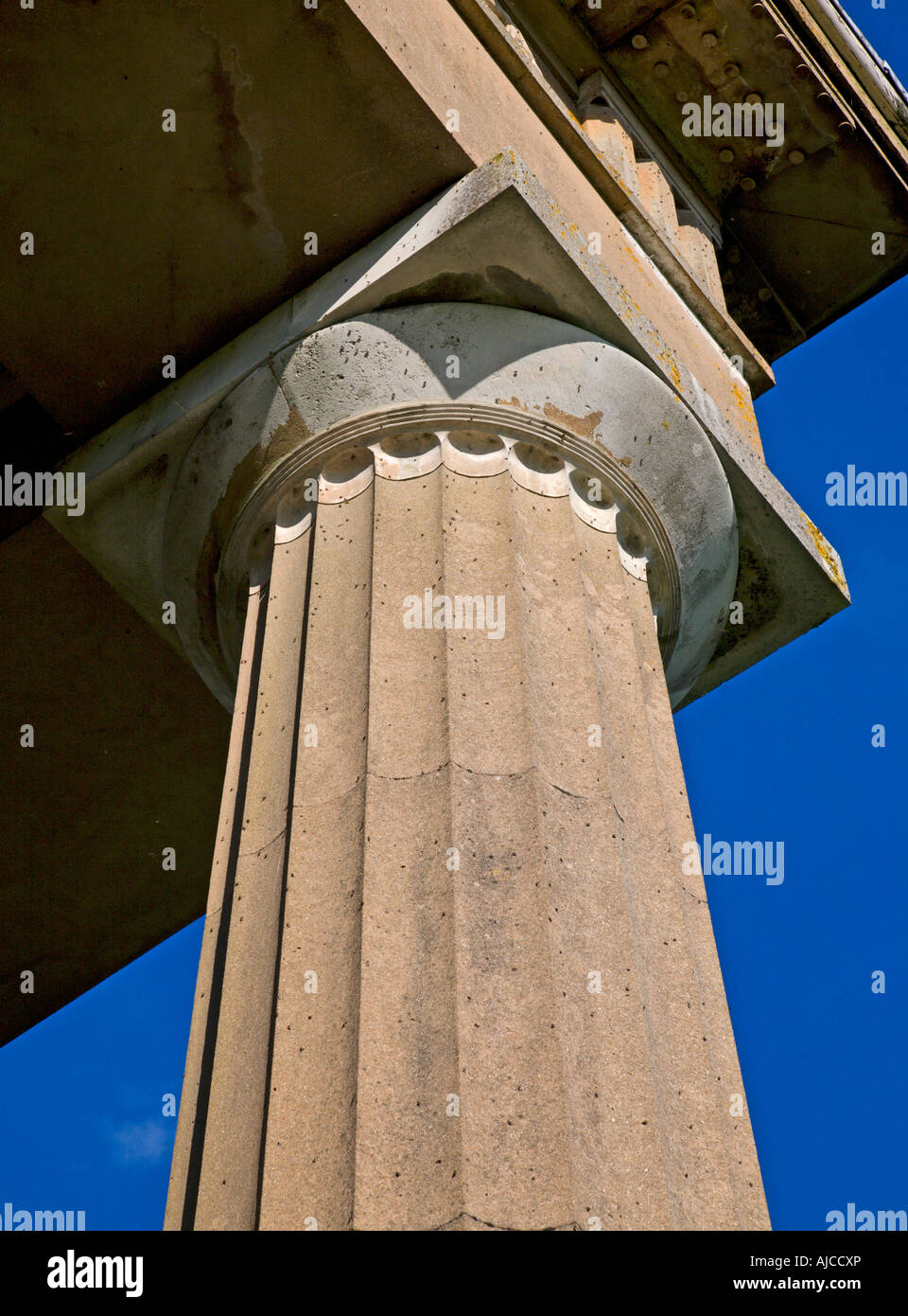 Greek Style Column at Worthington Grange, Hampshire, England Stock ...