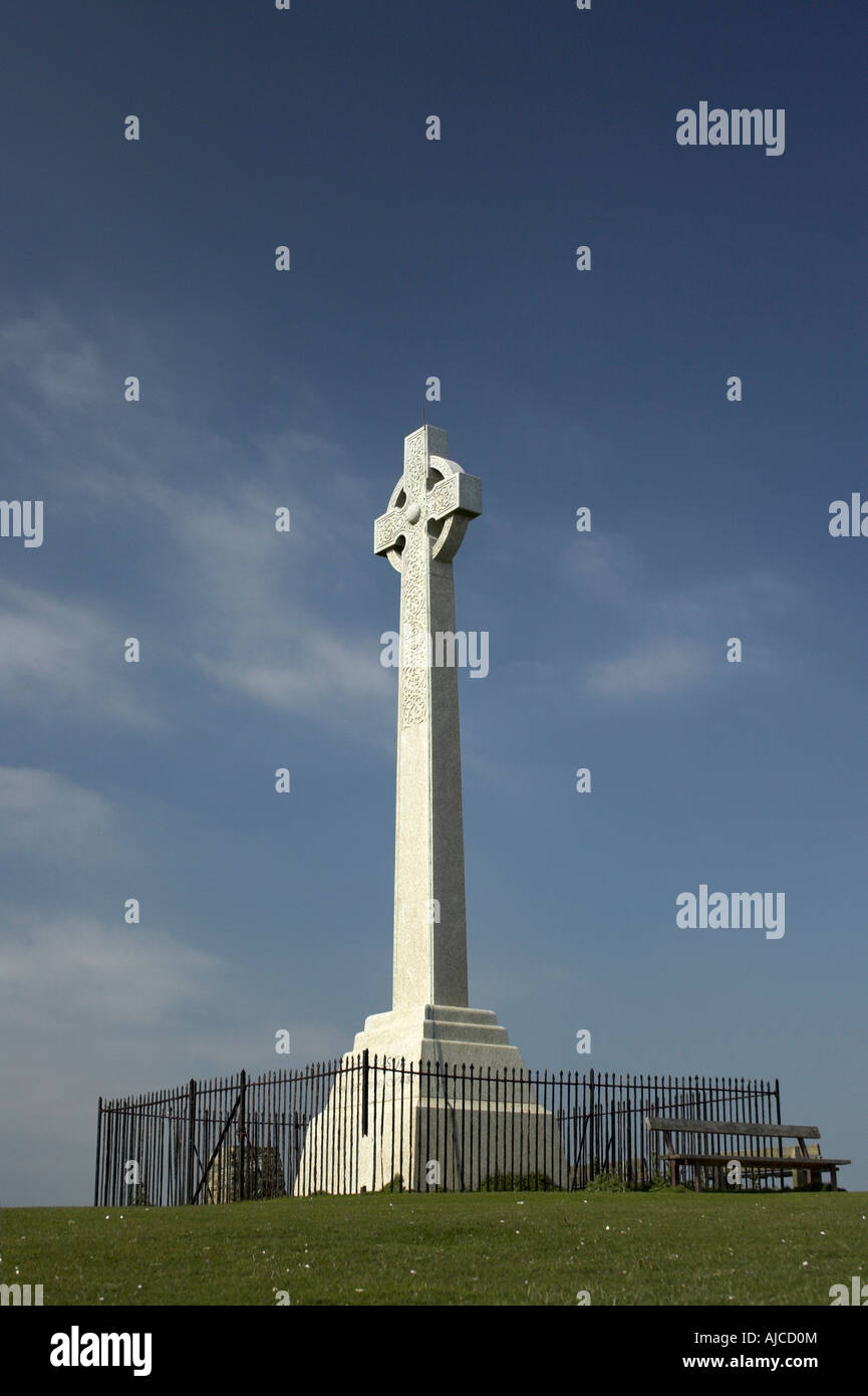 The Tennyson Monument, Tennyson Down, Totland, Isle of Wight, England ...