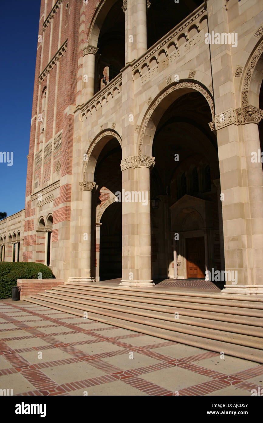 detail of arch at Royce Hall UCLA campus Los Angeles October 2007 Stock ...