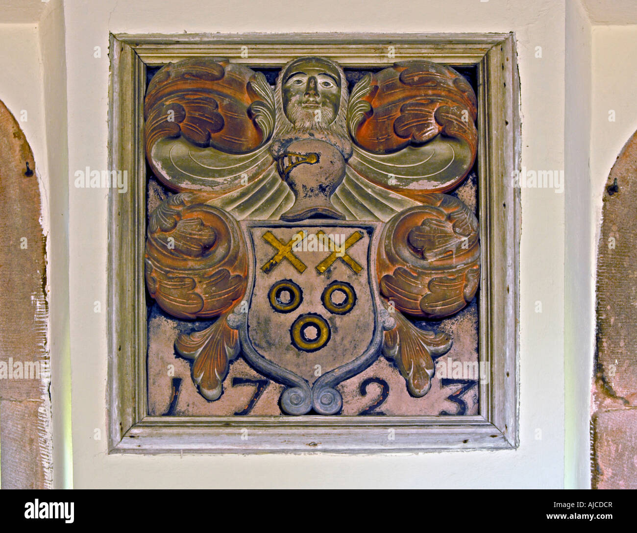 Arms dated 1723 in the Hilton Chapel. Church of Saint James, Great ...