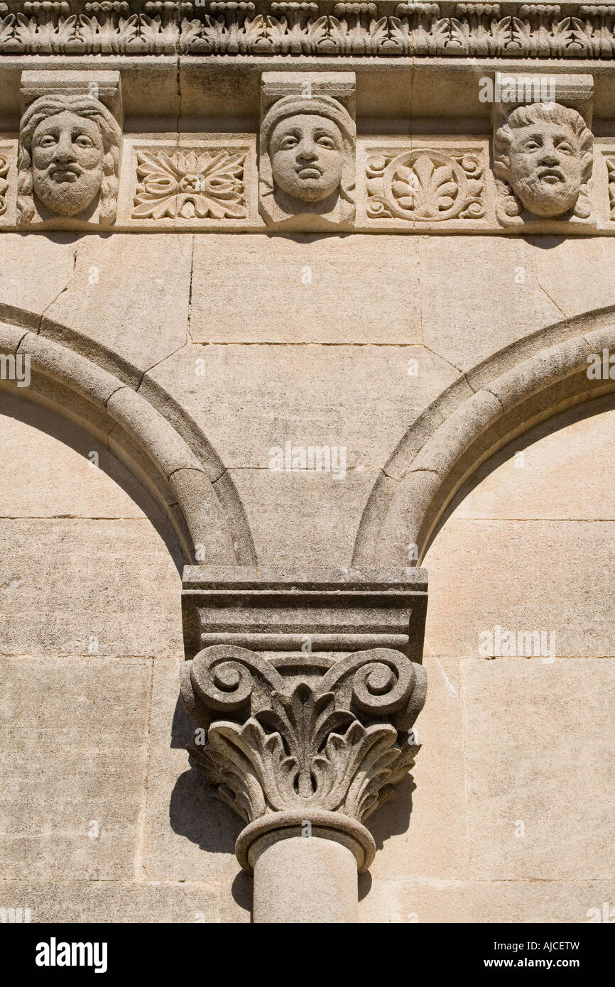 Architectural detail of a stone column Stock Photo - Alamy