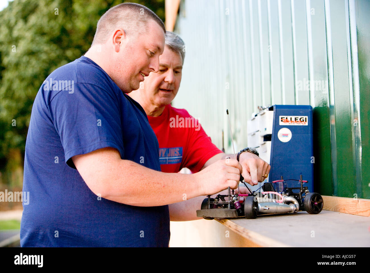 UK GLOUCESTERSHIRE KEMBLE AIRFIELD COTSWOLD MODEL CAR CLUB Stock Photo ...