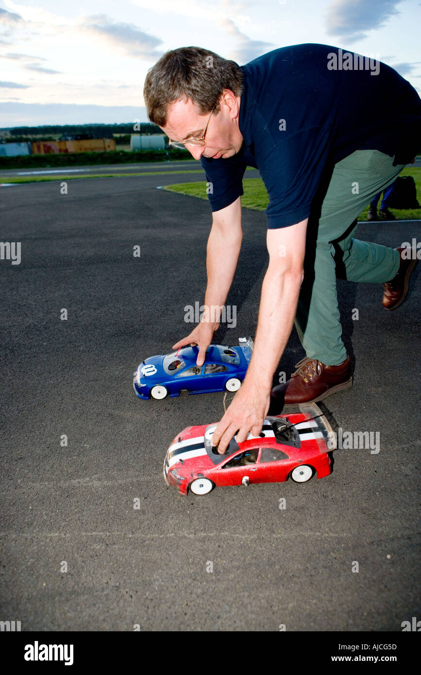 UK GLOUCESTERSHIRE KEMBLE AIRFIELD COTSWOLD MODEL CAR CLUB Stock Photo ...