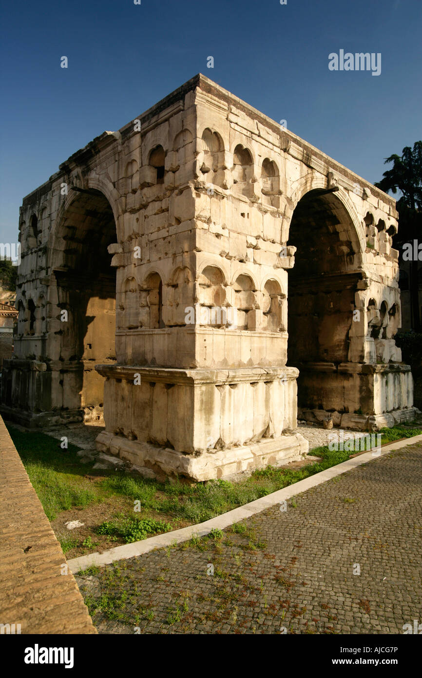 Ancient Roman Arch Of Janus, Rome, Italy Stock Photo - Alamy