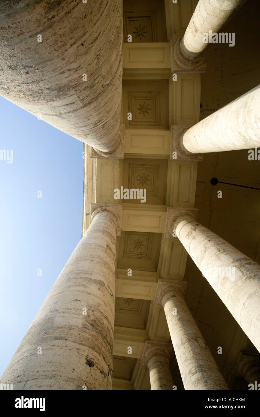 Detail Of Doric Columns In The Colonnade, Saint Peters Square, Rome ...