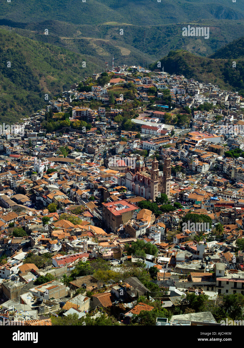 Panoramic view of Taxco Stock Photo - Alamy