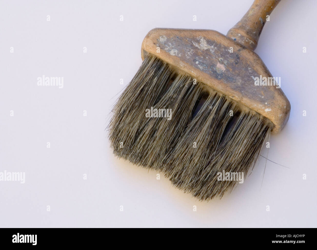 Old decorators dust brush Stock Photo - Alamy